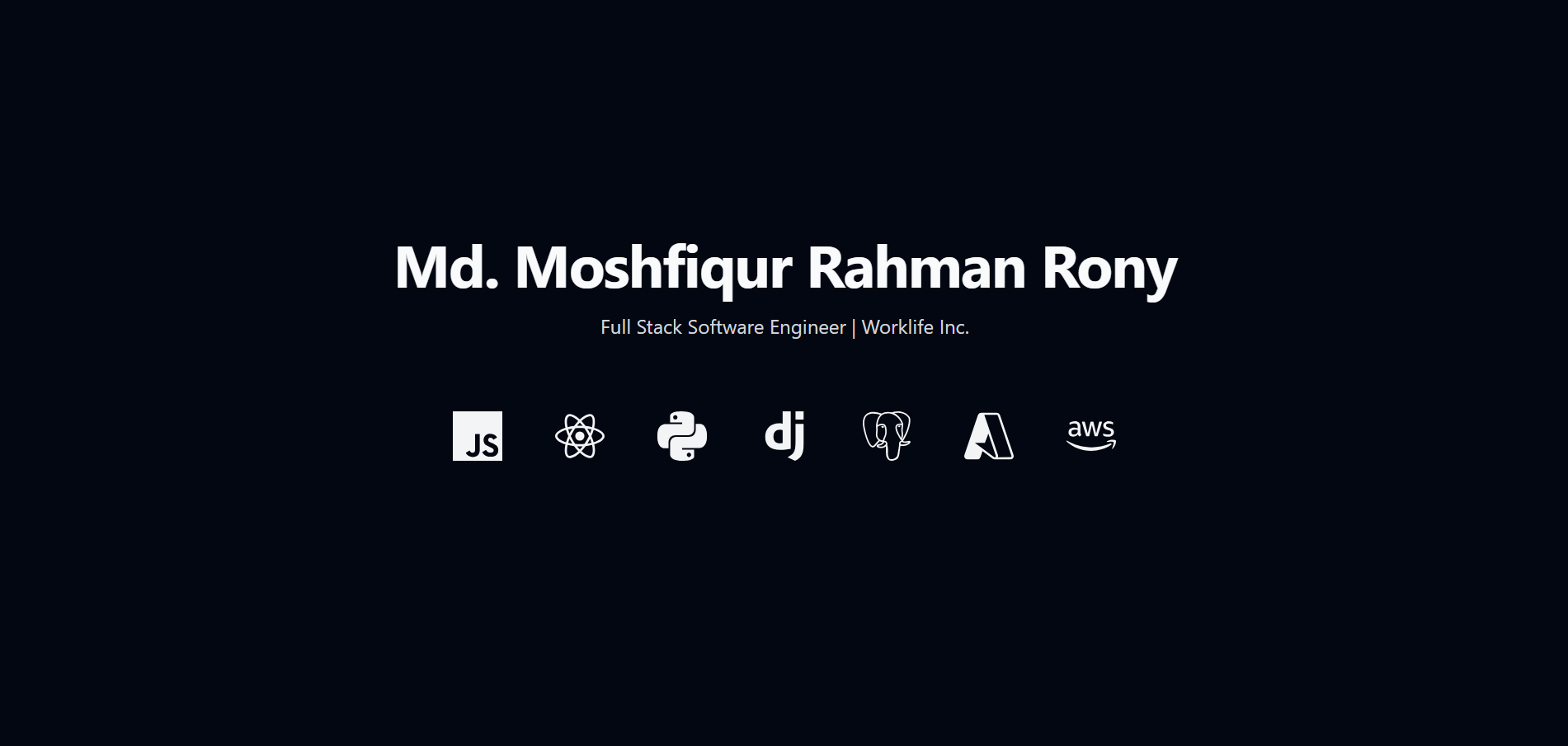 Md. Moshfiqur Rahman Rony | Full Stack Software Engineer